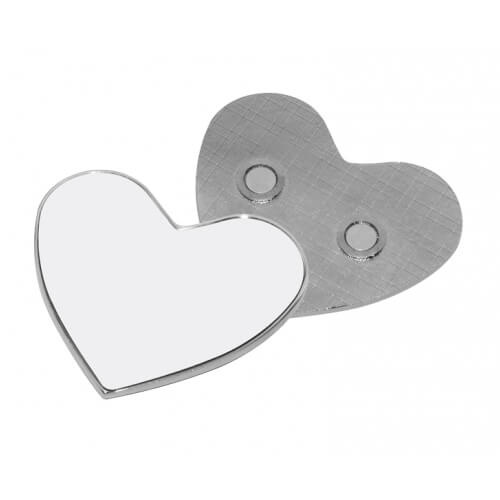 Heart-Shaped metal magnet 5,4 x 4,8 cm Sublimation Thermal Transfer ...