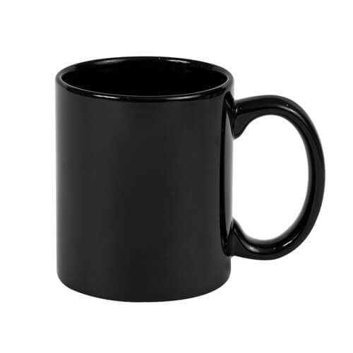 Mug Full Color – noir brillant pour transfert thermique Noir | TASSES ...